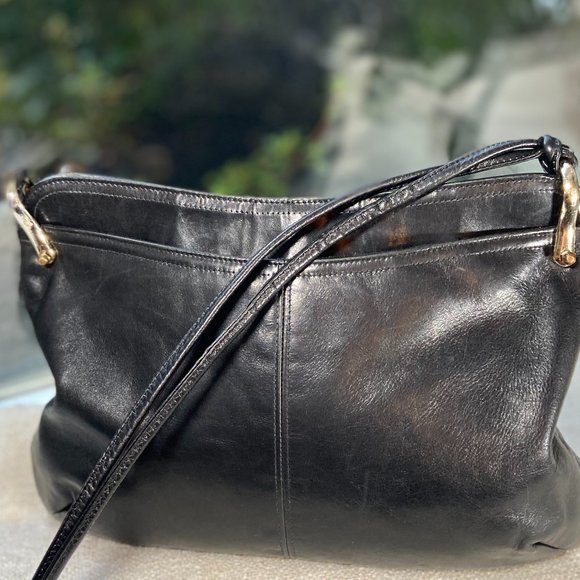 Lewis | Bags | Lewis Vintage Genuine Black Leather Shoulder Bag | Poshmark